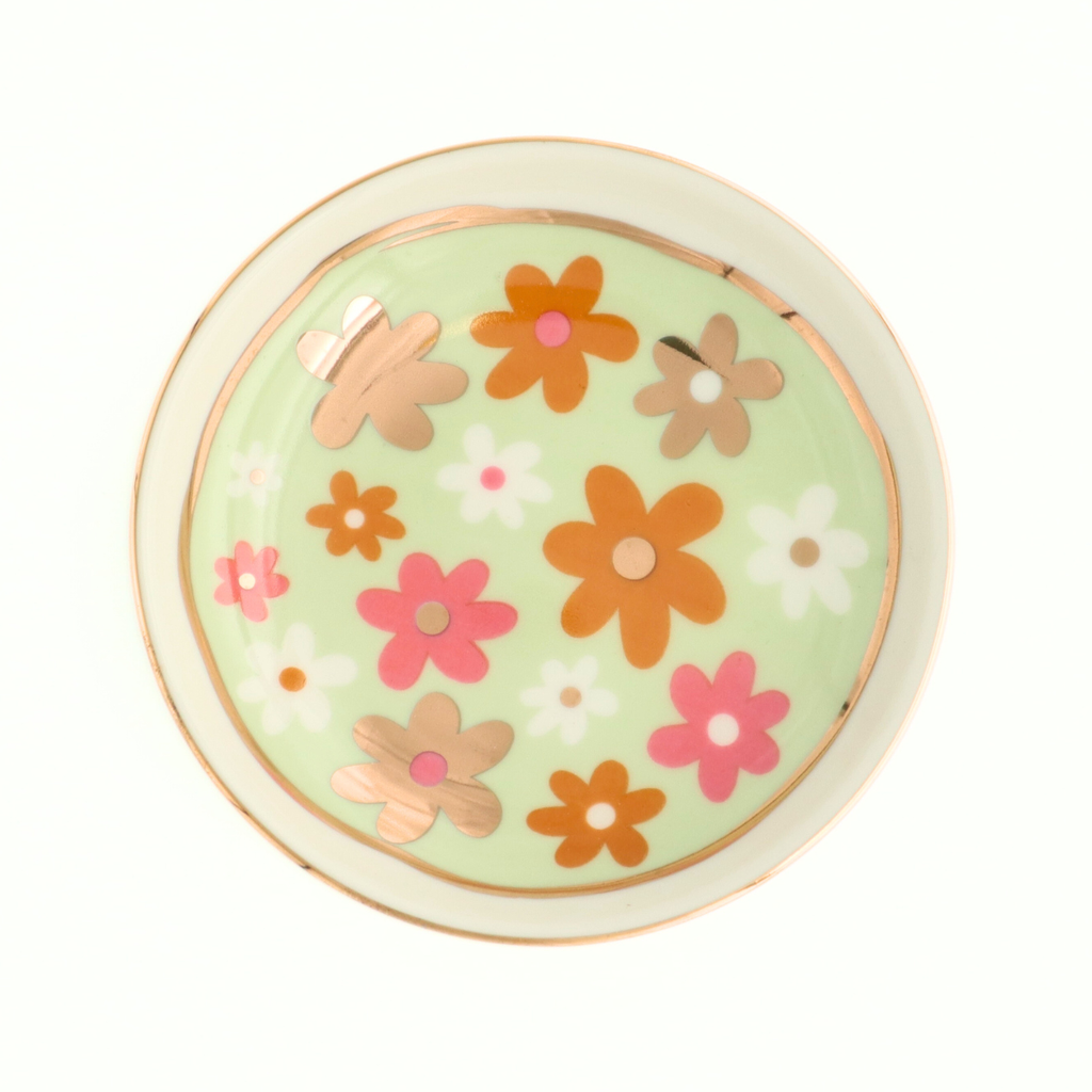 Round Trinket Tray Flowers – Lively Athletics