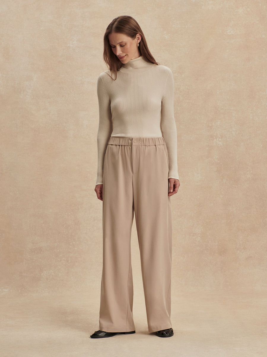 Women's Kayson Wide Leg 29.5 | Simply Taupe – Lively Athletics