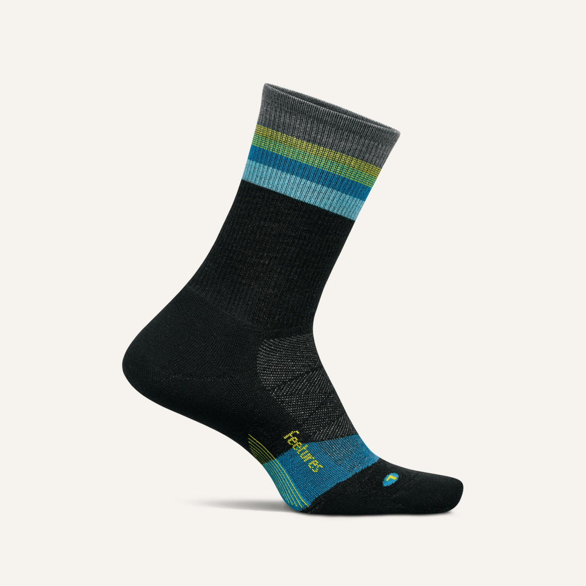 Merino 10 Max Cushion Mini Crew | Luminous Black – Lively Athletics