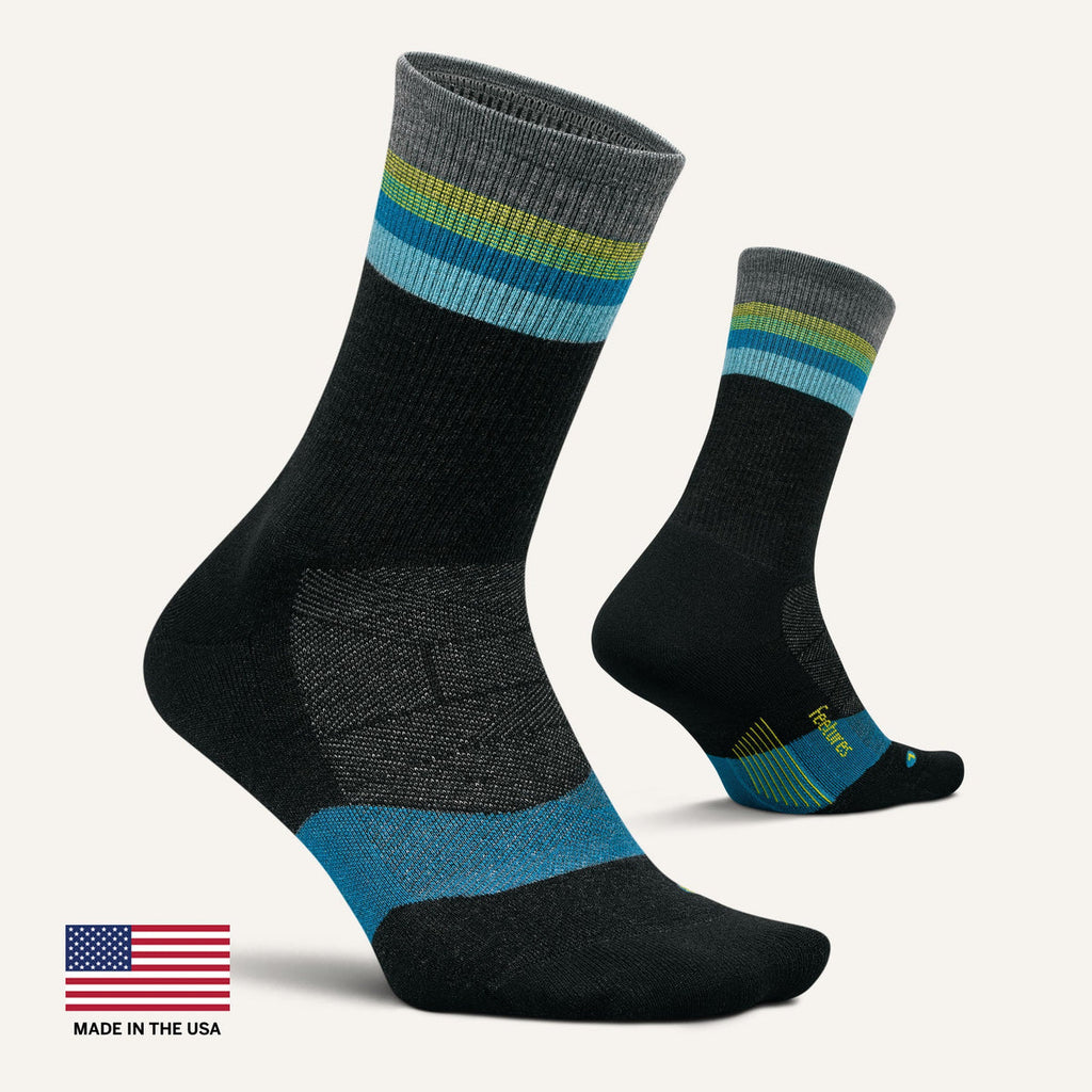 Merino 10 Max Cushion Mini Crew | Luminous Black – Lively Athletics