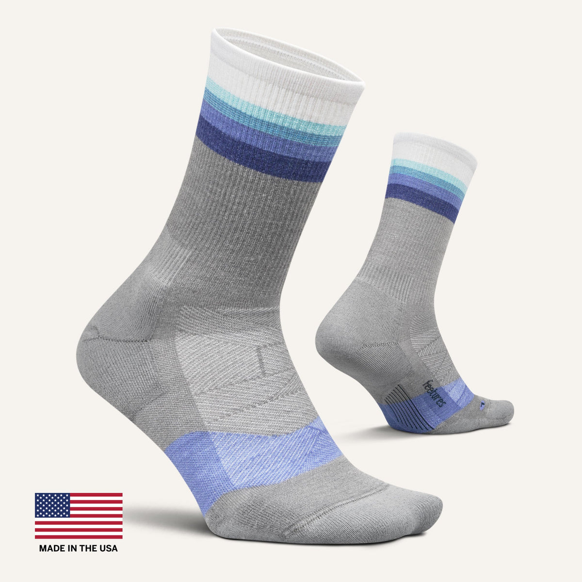 Merino 10 Max Cushion Mini Crew | Luminous Gray – Lively Athletics