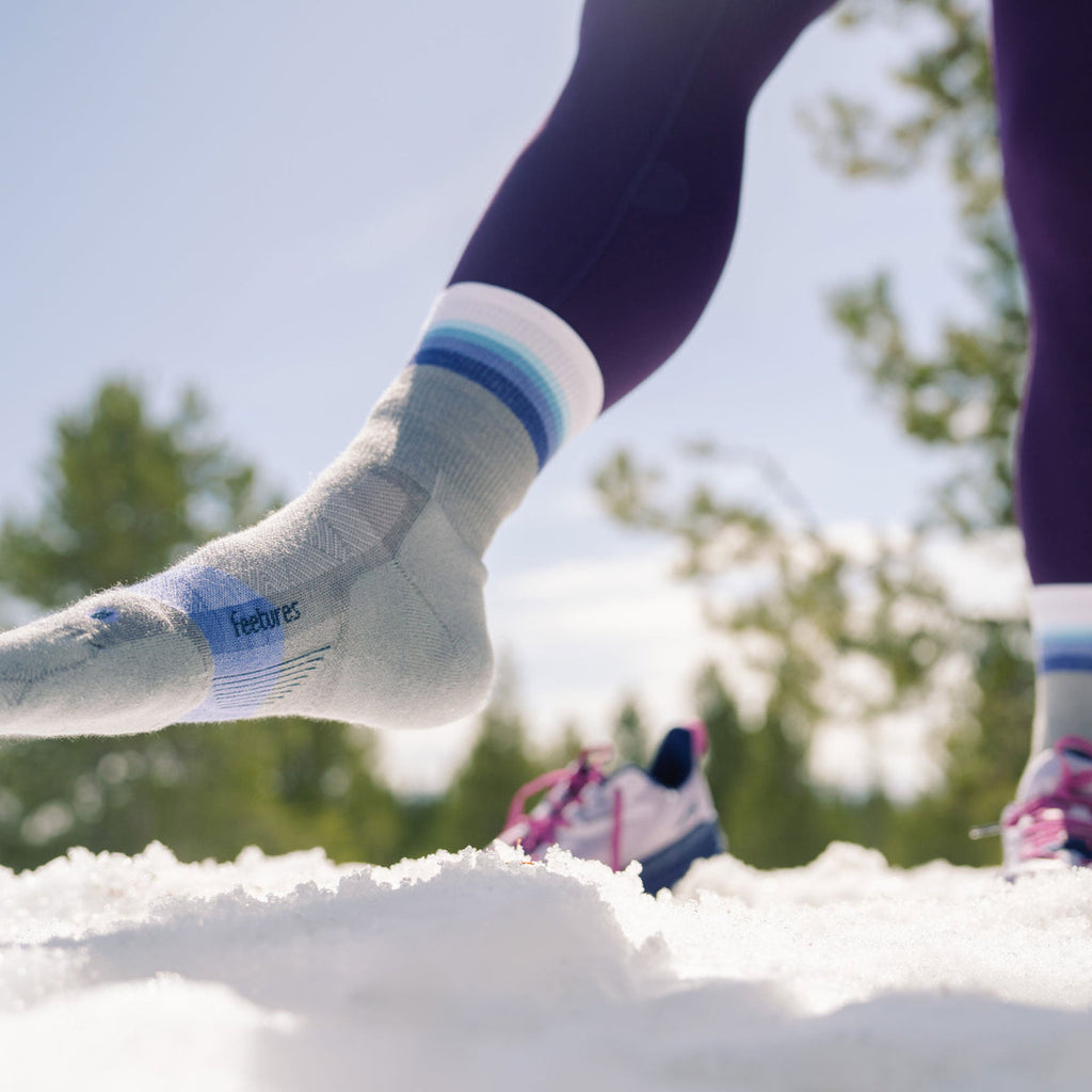 Merino 10 Max Cushion Mini Crew | Luminous Gray – Lively Athletics
